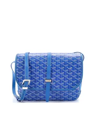 Goyard Mm Belvedere Ii Messenger Bag Coated Canvas - Blue