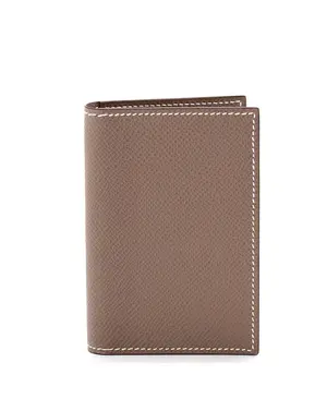 Hermès Mc2 Euclide Card Holder Case Leather - Gray