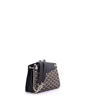 Goyard Structured Rouette Chain Shoulder Bag Coated Canvas
