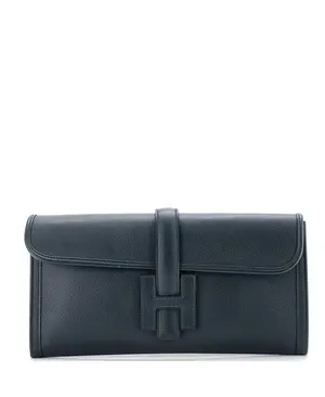 Hermès 29 Jige Elan Clutch Evercolor - Green
