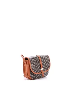 Goyard Pm Belvedere Iii Messenger Bag Coated Canvas With Leather - Brown