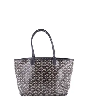 Goyard Pm Artois Tote Coated Canvas - Black