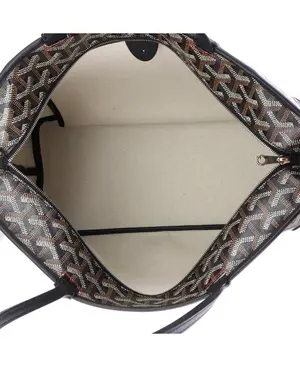 Goyard Pm Artois Tote Coated Canvas - Black