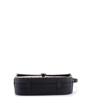Goyard Mm Belvedere Ii Messenger Bag Coated Canvas - Black
