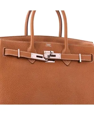 Hermès Birkin 30 Handbag Brown Togo With Palladium Hardware