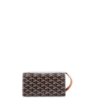 Goyard Varenne Continental Wallet With Strap Coated Canvas