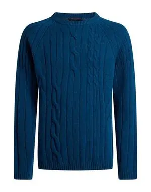 DANIELE FIESOLI Sweater Mauve Size Merino Wool - Blue