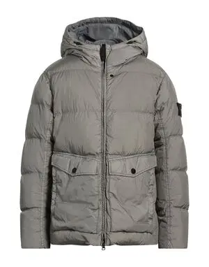 Stone Island Hooded Quilted Polyamide Down Jacket