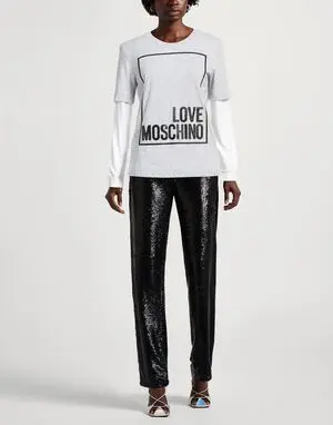 Moschino Printed T-shirt With Long Sleeves