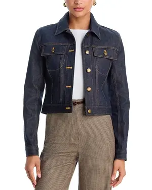 Thom Browne Shrunken Fit Japanese Selvedge Denim Jacket - Navy