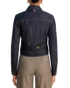 Thom Browne Shrunken Fit Japanese Selvedge Denim Jacket