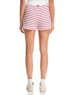 Thom Browne Striped Textured Honeycomb Shorts