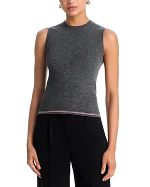 Thom Browne Wool Sleeveless Sweater - Medium Grey