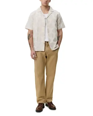 LES DEUX Dahlia Jacquard Short Sleeve Shirt