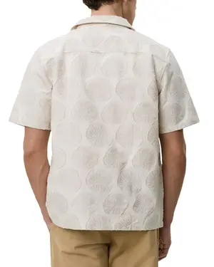 LES DEUX Dahlia Jacquard Short Sleeve Shirt