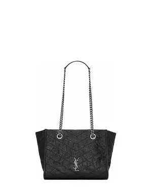 Saint Laurent Niki Small Shopping Bag - Black/silver