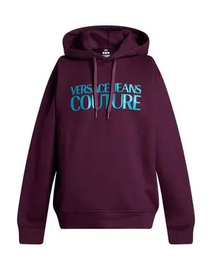 Versace Cotton Sweatshirt With Logo - Red