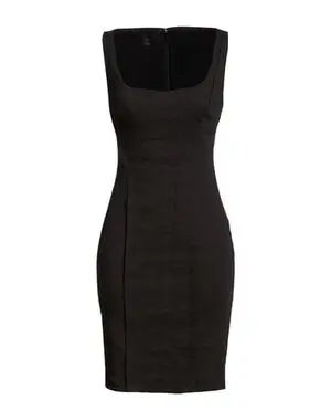 Pinko Mini Dress Size Linen, Viscose, Elastane - Black