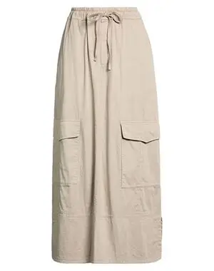 Crossley Maxi Skirt Taupe Size Cotton, Elastane - Grey