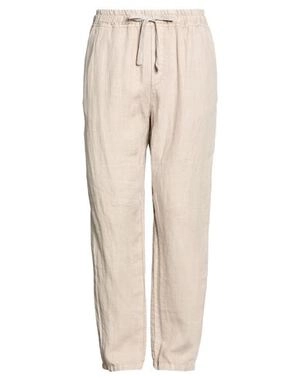 Crossley Charcoal Linen Tapered Leg Cropped Pants - Grey