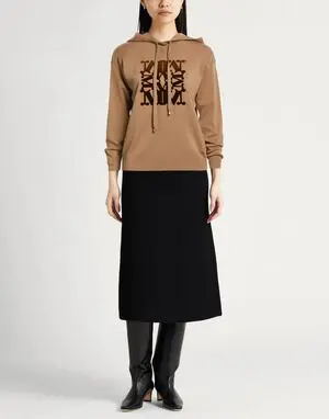 Max Mara Virgin Wool Hoodie - Camel
