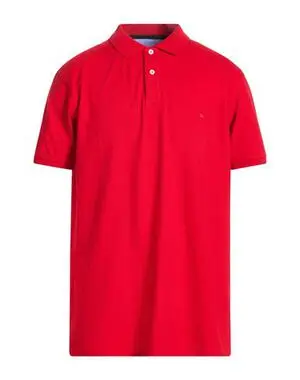 HARMONT & BLAINE Polo Shirt Size Cotton, Elastane - Red
