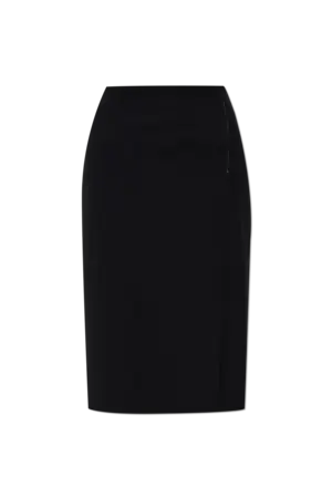 JIL SANDER Skirt With Raw Hem - Black