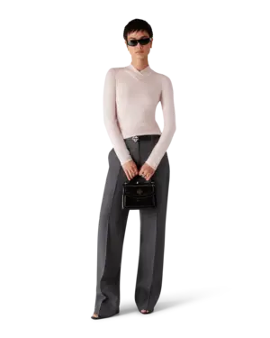 Casablanca Merino Cowl Neck Top