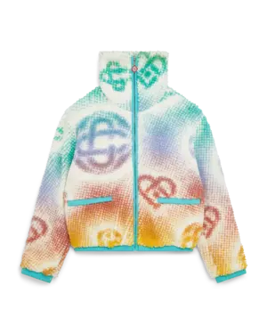 Casablanca Halftone Monogram Fleece Jacket - Multicolor