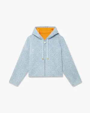 Casablanca Monogram Wool Hooded Sweatshirt