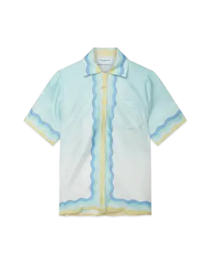 Casablanca Memphis Icon Short Sleeve Silk Shirt