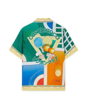 Casablanca Reve De Tennis Silk Shirt