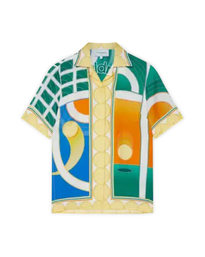 Casablanca Reve De Tennis Silk Shirt