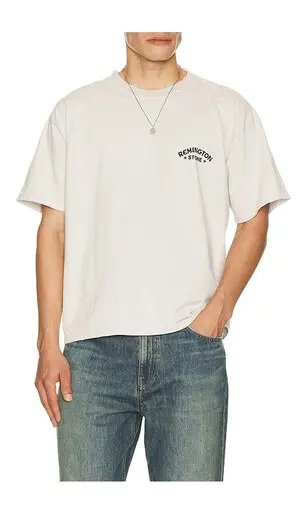 REMINGTON STONE Cowboy 2 Tee In White