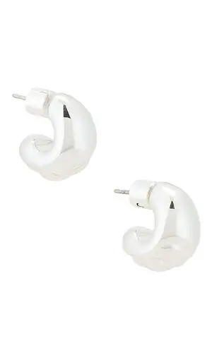 Jenny Bird Small Nelle Hoops - Silver