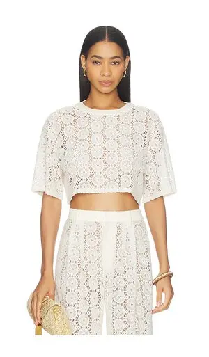 NONCHALANT LABEL Cami Crop - Ivory