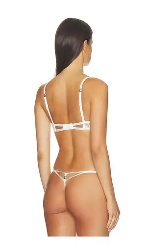 For Love & Lemons Sequin Seashell Underwire Bra In Metallic