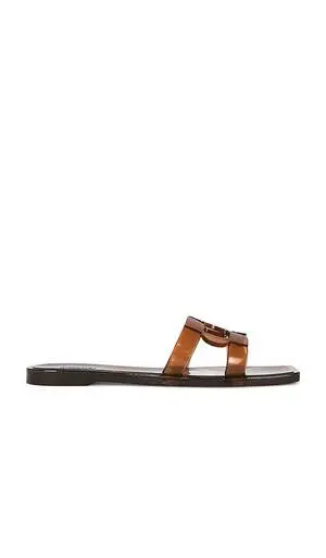 Simkhai Monogram Jelly Flat Slide In Brown