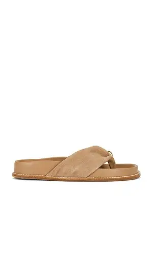Simkhai Stella Suede Sport Sandal In Tan