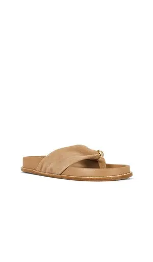 Simkhai Stella Suede Sport Sandal In Tan