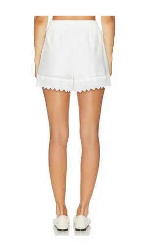 PISTOLA Meiya Silk Blend Camp Short In White