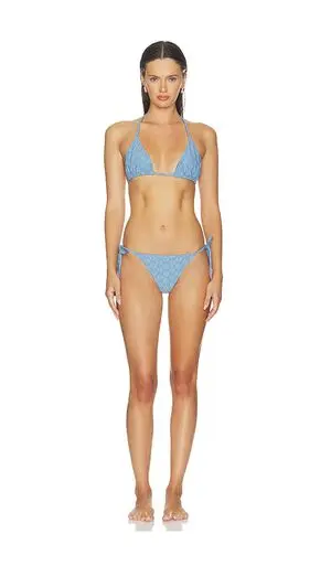 Devon Windsor Elis Bikini Top In Baby Blue