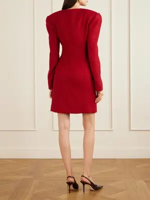 Magda Butrym Padded Bouclé Mini Dress