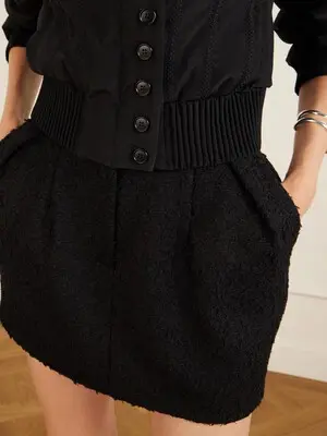 Magda Butrym Bouclé Mini Skirt