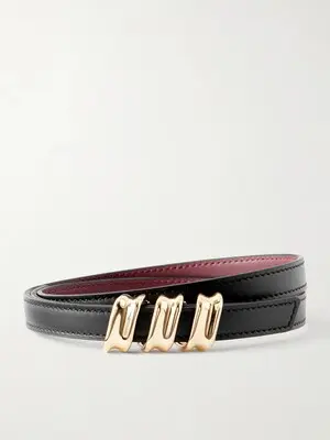 Loewe Coil Reversible Leather Belt - Black