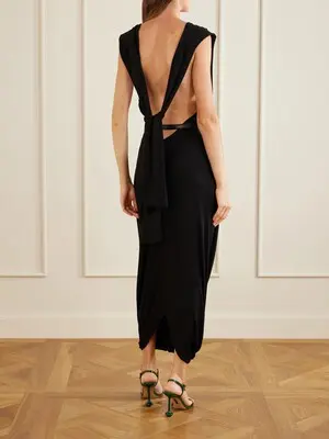 Loewe Draped Jersey Midi Dress