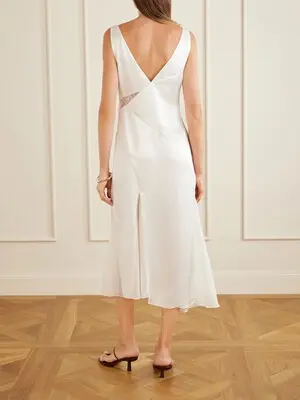 SIR. Ingrid Chiffon Midi Dress