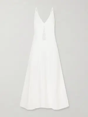 SIR. Klara Embroidered Maxi Dress - Neutrals