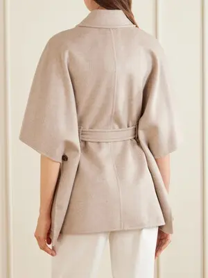 Max Mara Belted Cashmere Cape
