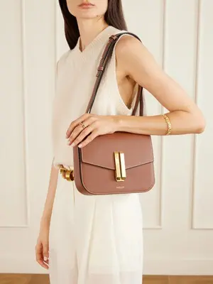 DEMELLIER The Vancouver Leather Clutch - Brown